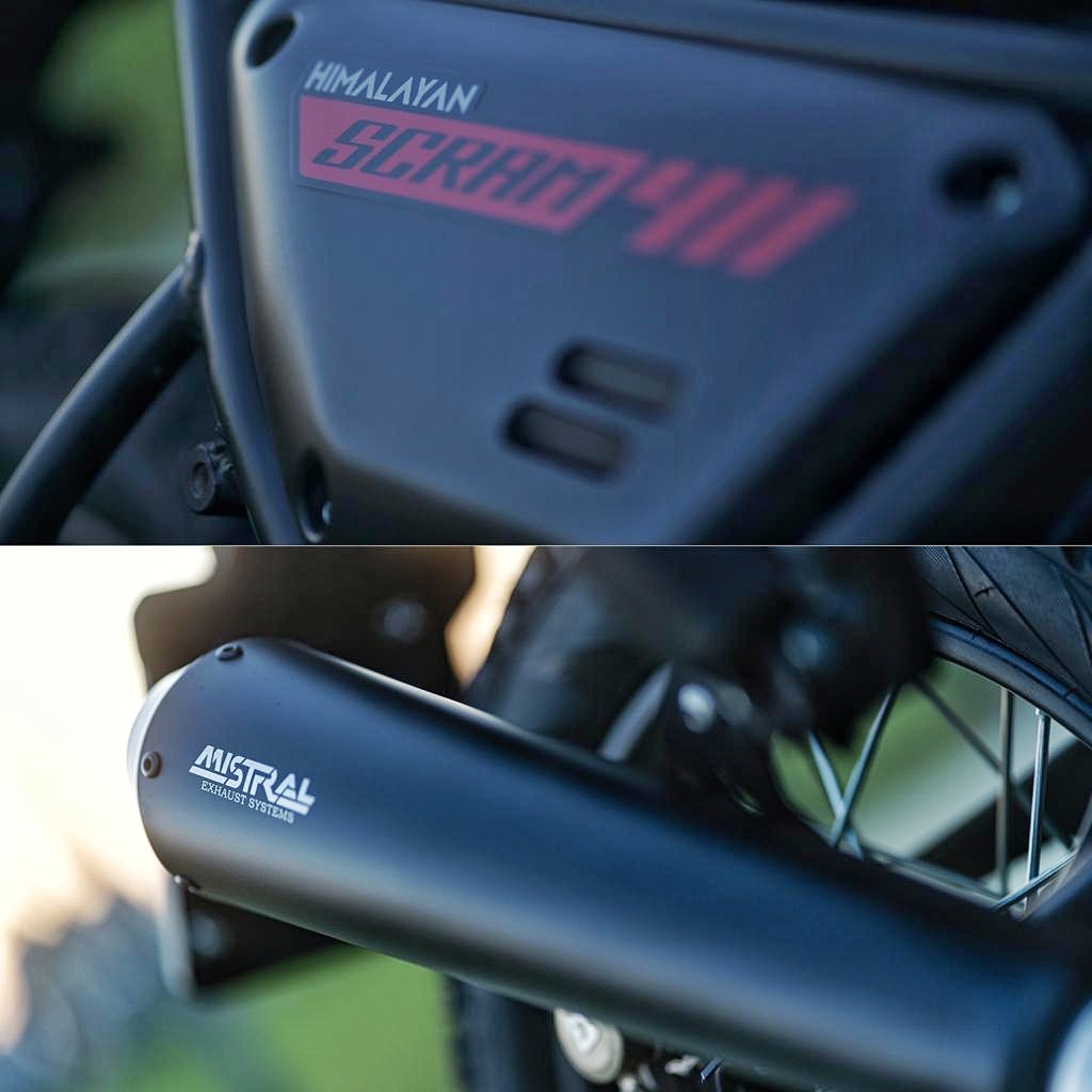 Mistral Conical Exhaust - Royal Enfield Himalayan 410-411, Scram 411